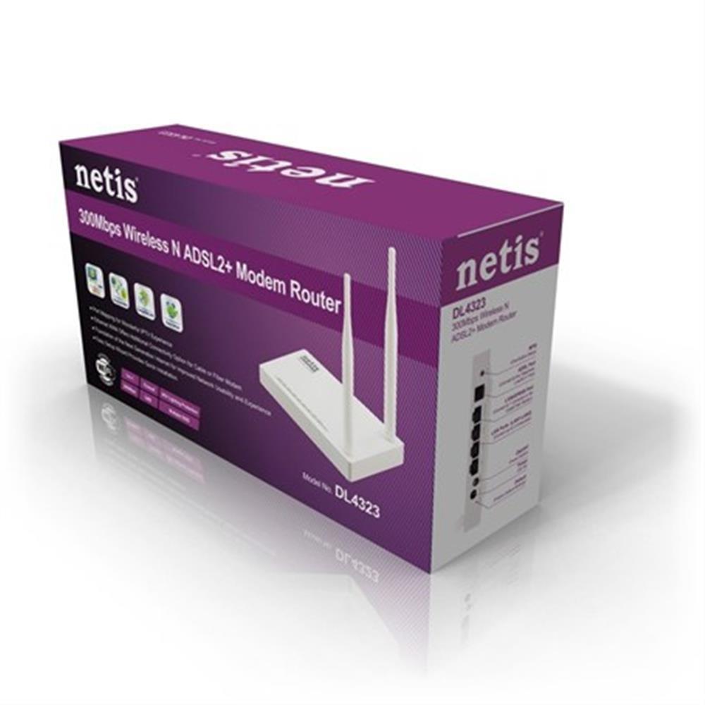 NETİS DL4323U 300MBPS WİRELESS N ADSL2+ MODEM ROUTER - Toptan Harddisk ...
